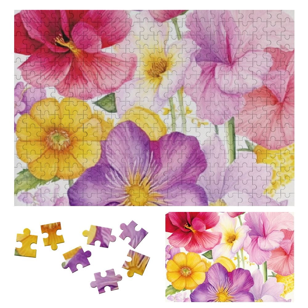 Chilfamy Flower Puzzles for Adults, Wildflowers Plant Flower Jigsaw ...