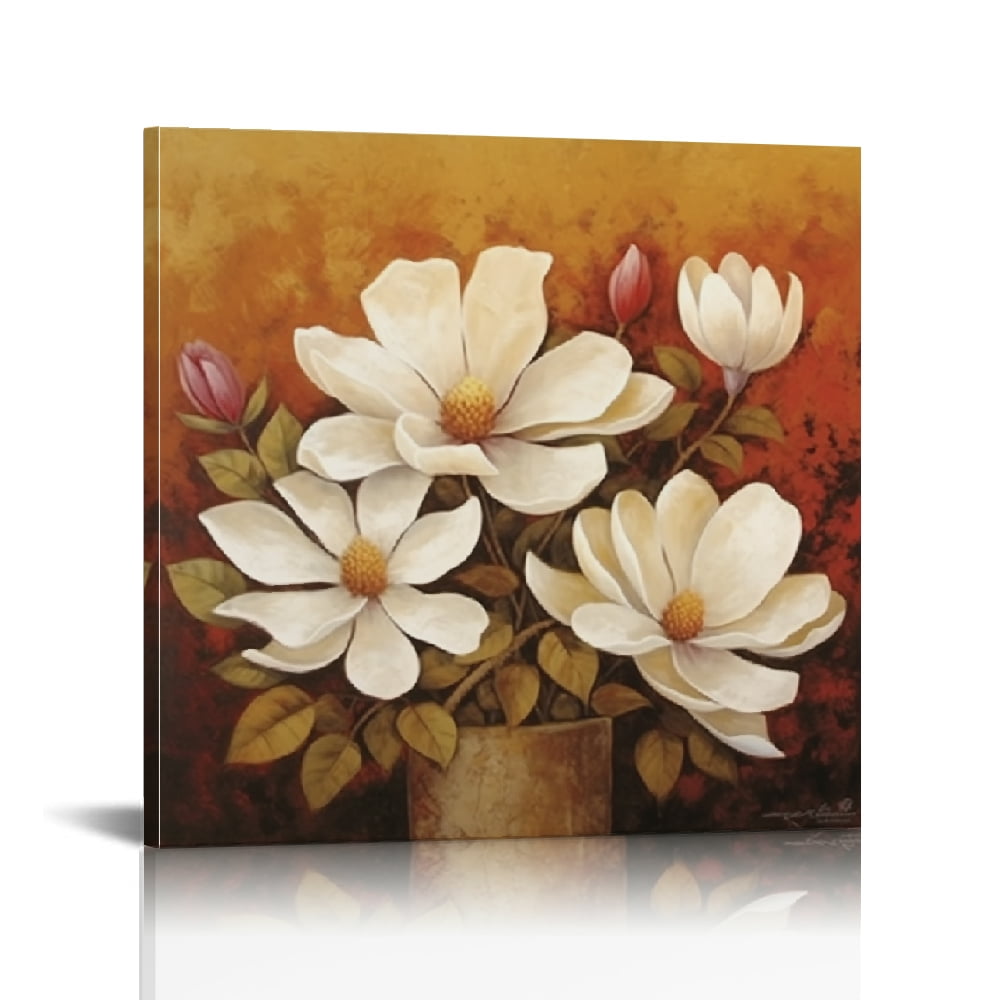 Chilfamy Flowers Art Modern Canvas Prints Ready To Hang Home Decor ...