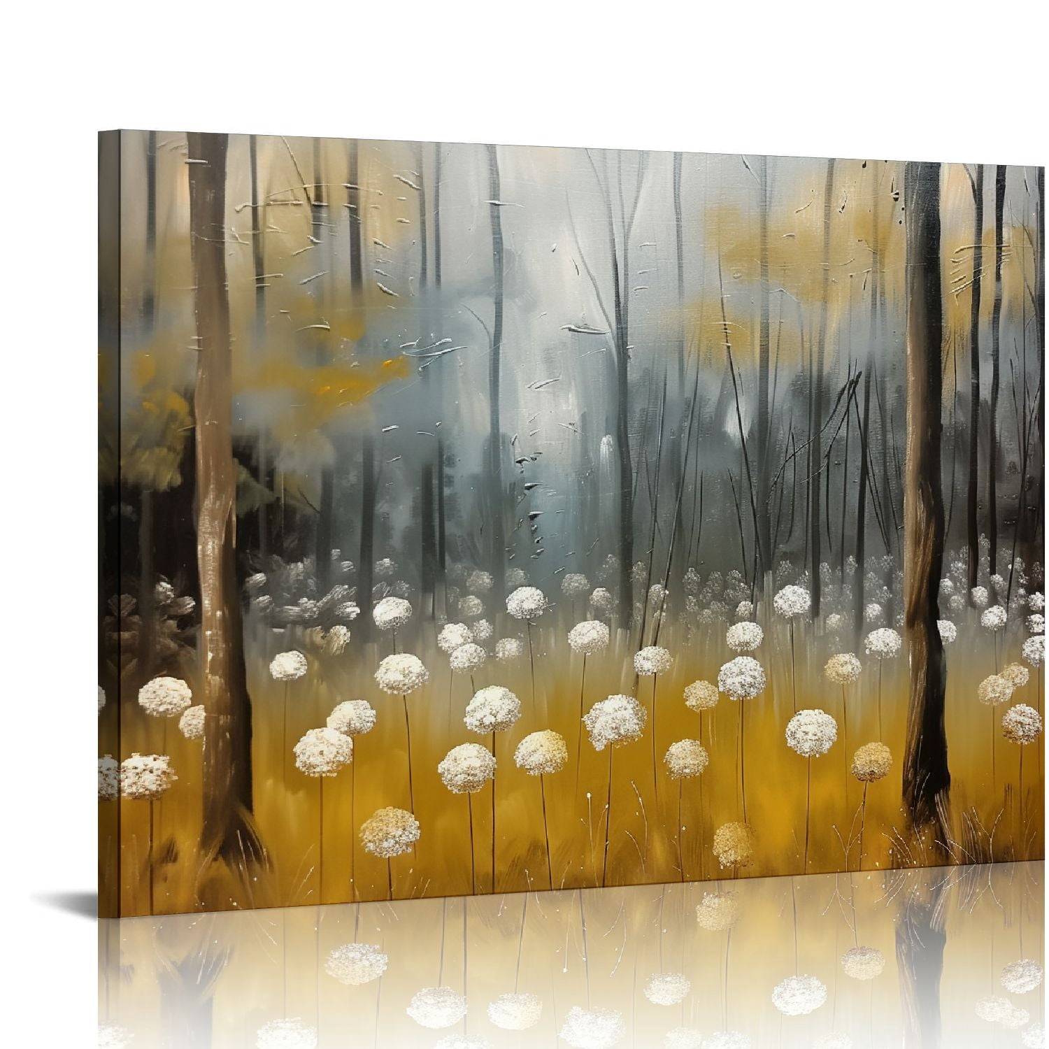 Chilfamy Flowers Field Art Modern Canvas Prints Ready To Hang Room Home ...