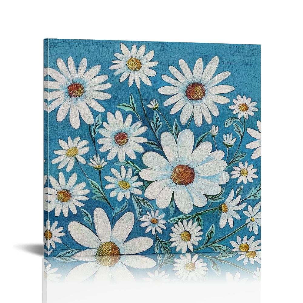 Chilfamy Flowers Theme Canvas Wall Art Home Decor Ready To Hang - High ...