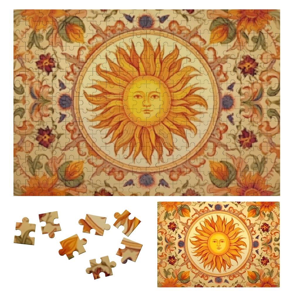 Chilfamy Flowers Wooden Jigsaw Puzzle Unique Shapes for Adults and Kids ...