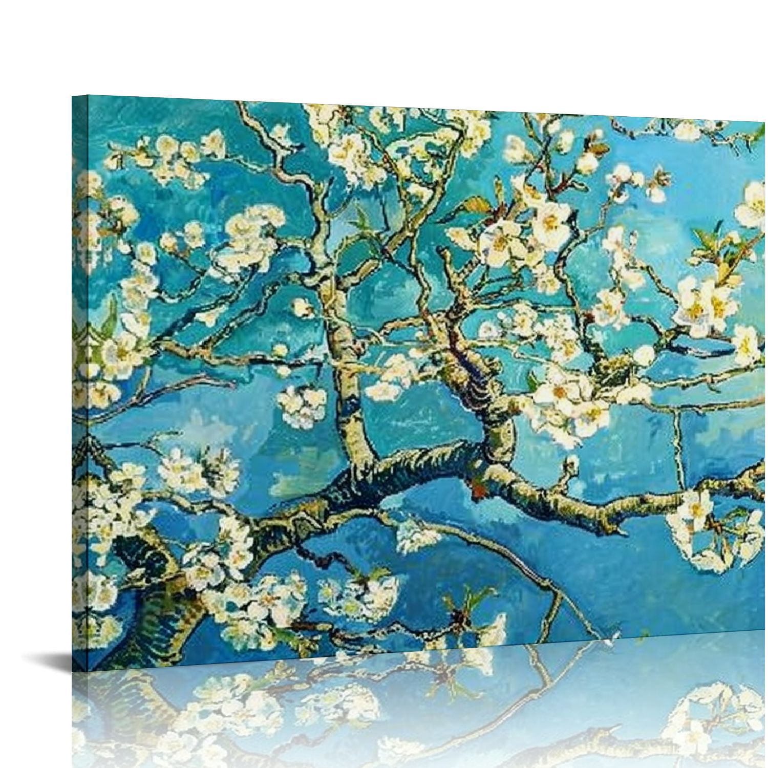 Chilfamy Framed Wall Art Canvas Prints of Almond Blossom Paintings ...