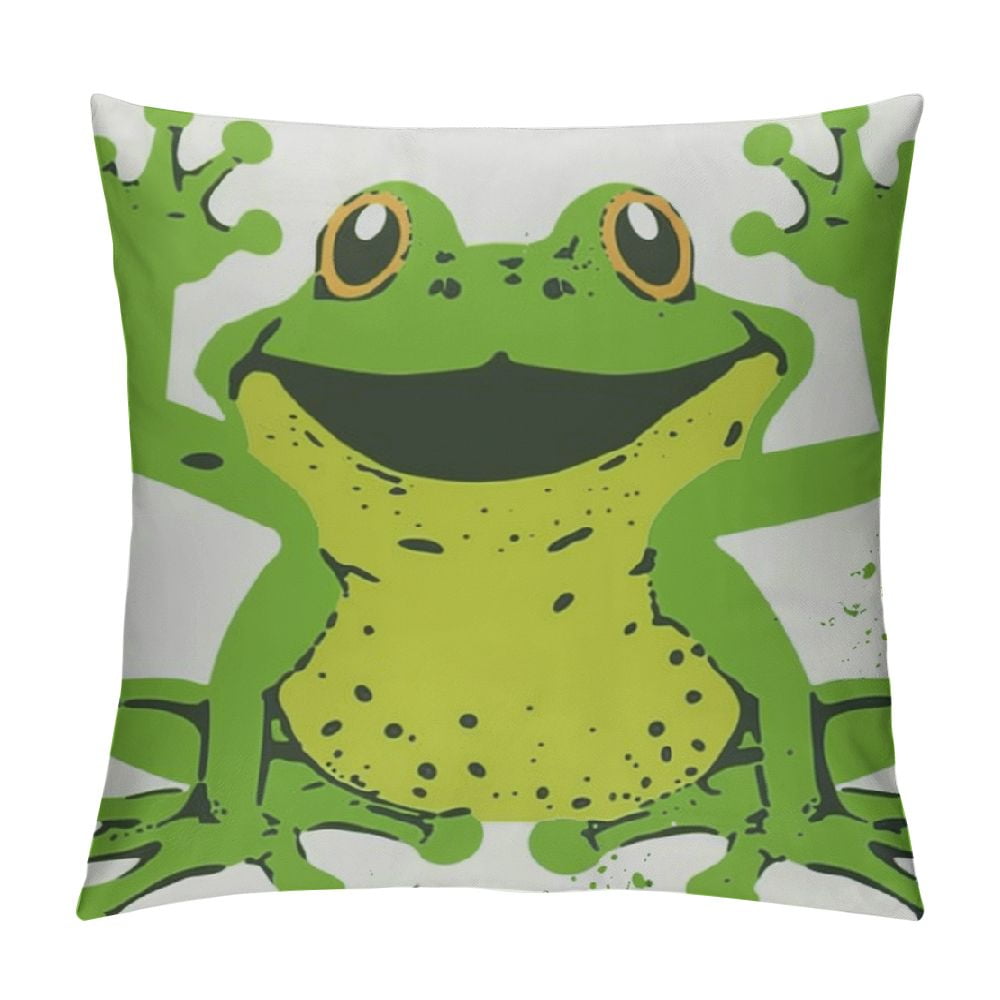 Chilfamy Frog Pillow Covers, Frogs Gifts for Girls Frog Lovers Women ...