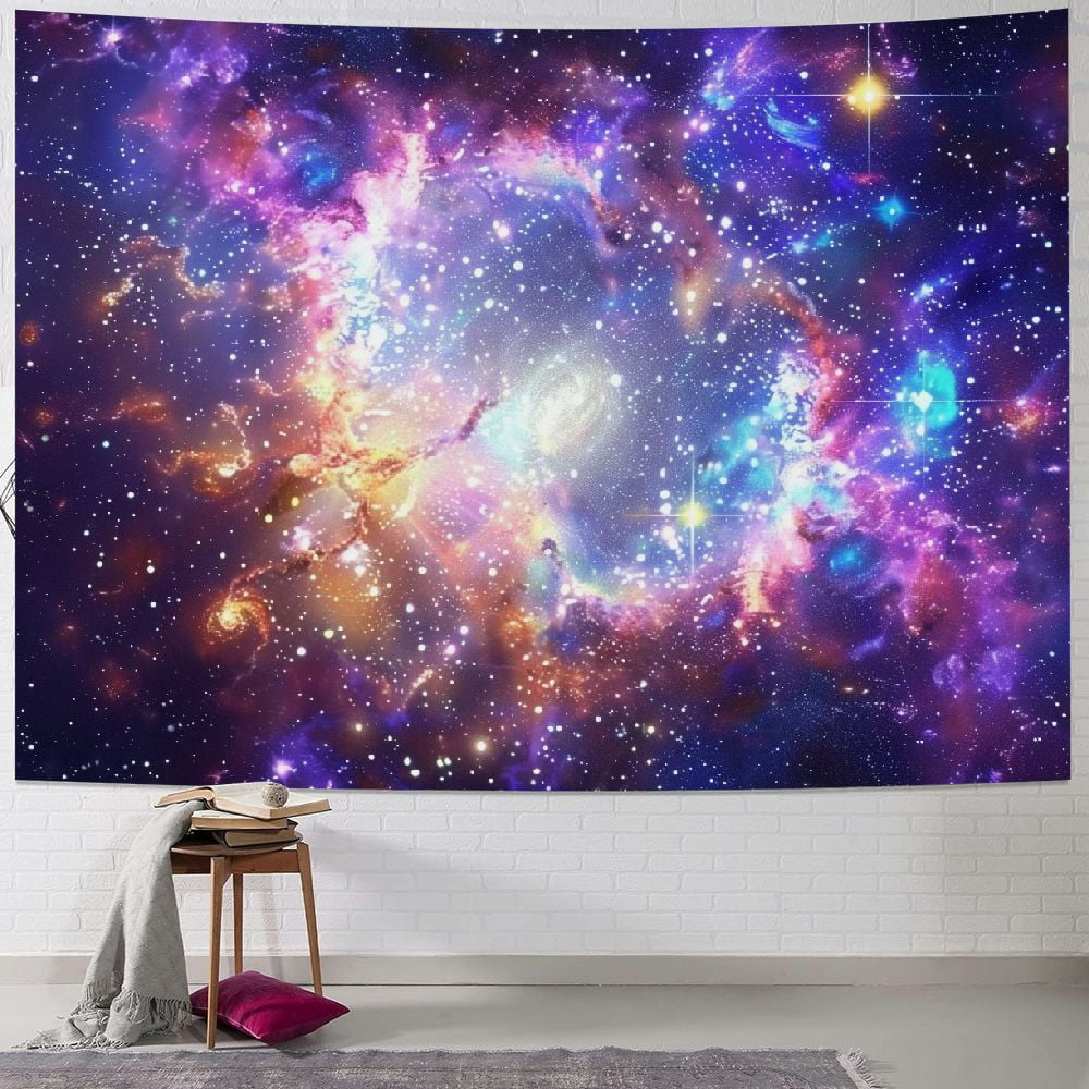Chilfamy Galaxy Nebula Fabric Wall Hanging Tapestry Star Outer Space ...