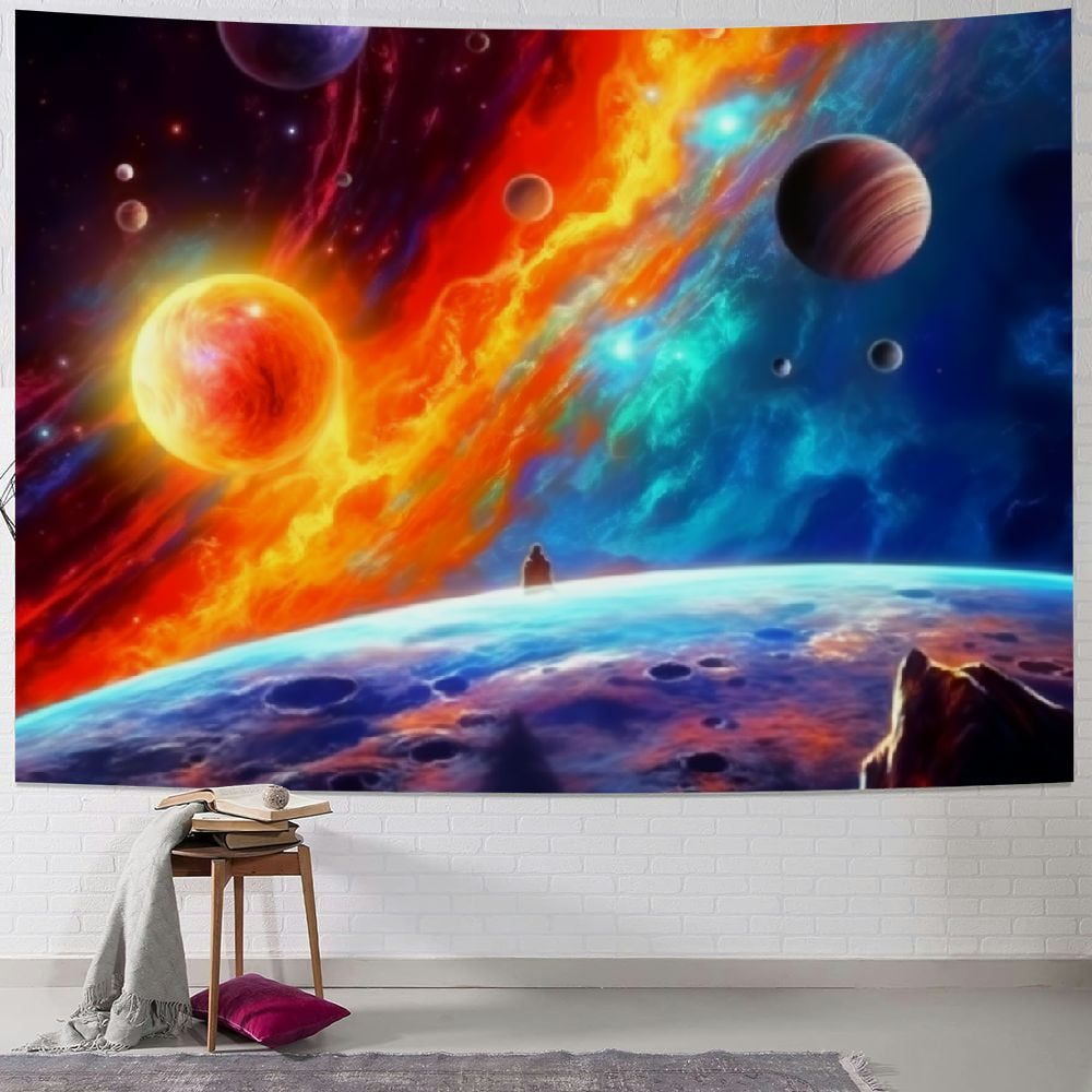 Chilfamy Galaxy Tapestry Starry Sky Planet Universe Tapestry Wall ...