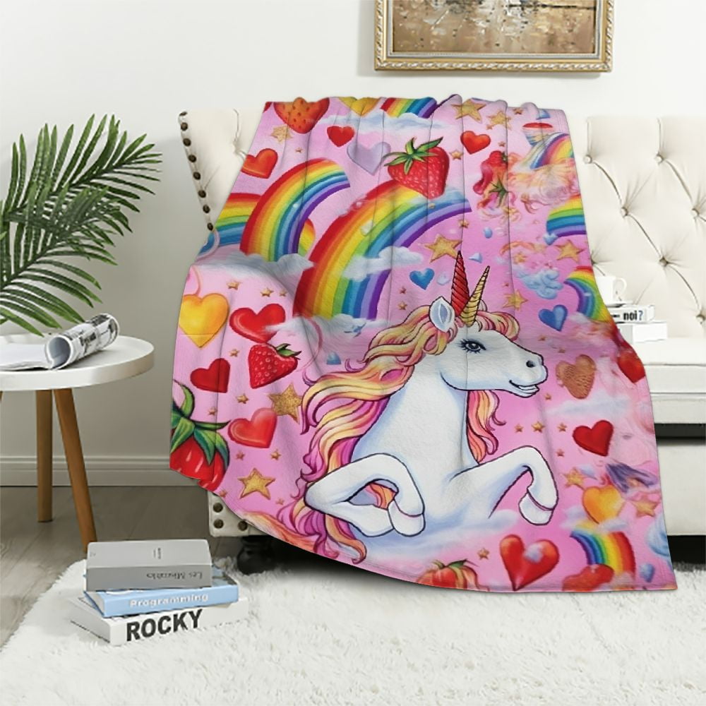 Chilfamy Girls Throw Blanket, Adorable Super-Soft Throw Blanket for ...