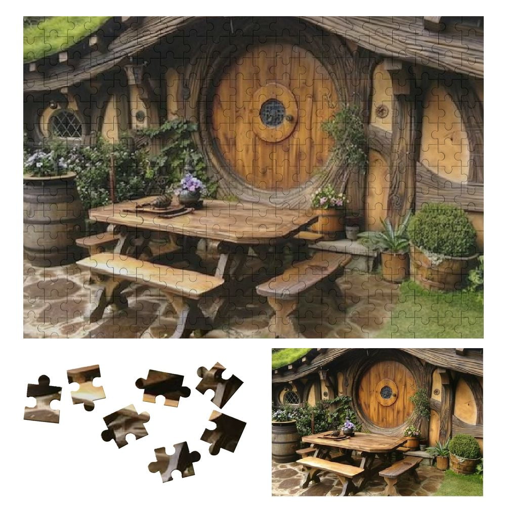 Chilfamy Hobbit House Wooden Jigsaw Puzzle for Adults - Puzzle Crush ...
