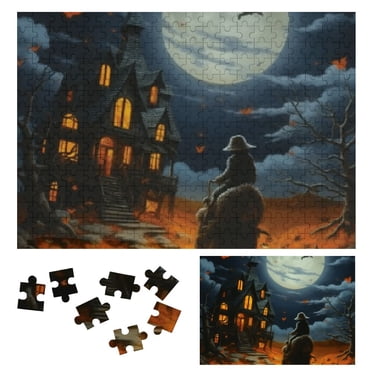 MasterPieces 500 Piece Glow in the Dark Halloween Puzzle - Fright Night ...