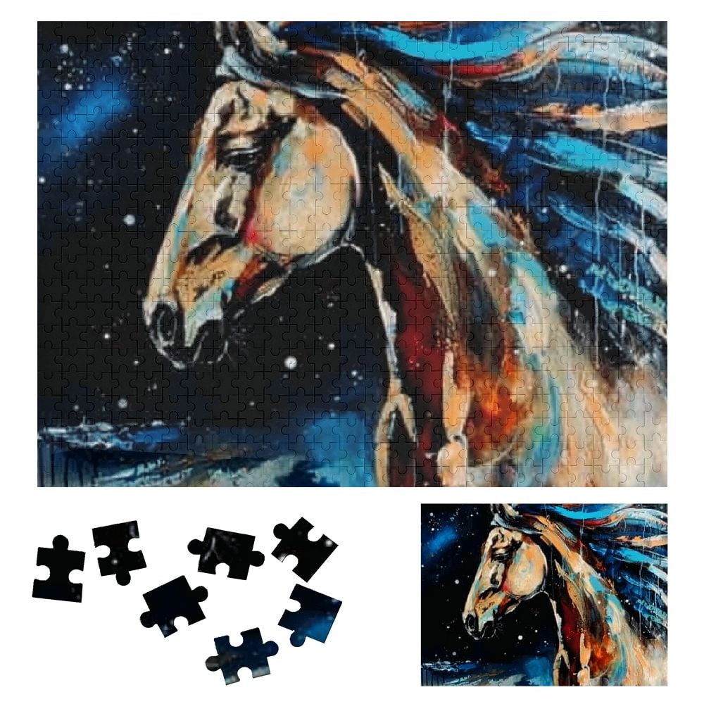 Chilfamy Horse Stars Sky Wooden Jigsaw Puzzle, Impossible Hard ...