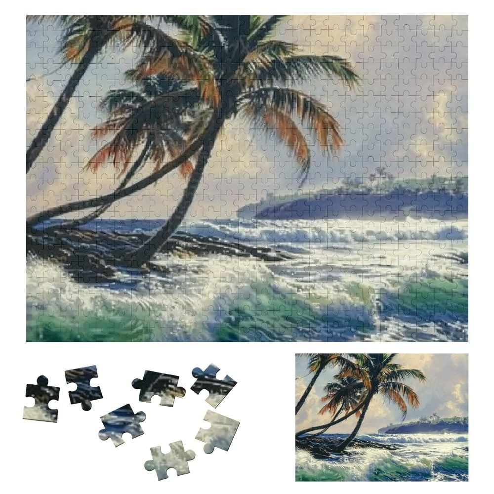 Chilfamy Jigsaw Puzzles for Adults Seaside Scenery Painting Jigsaw ...