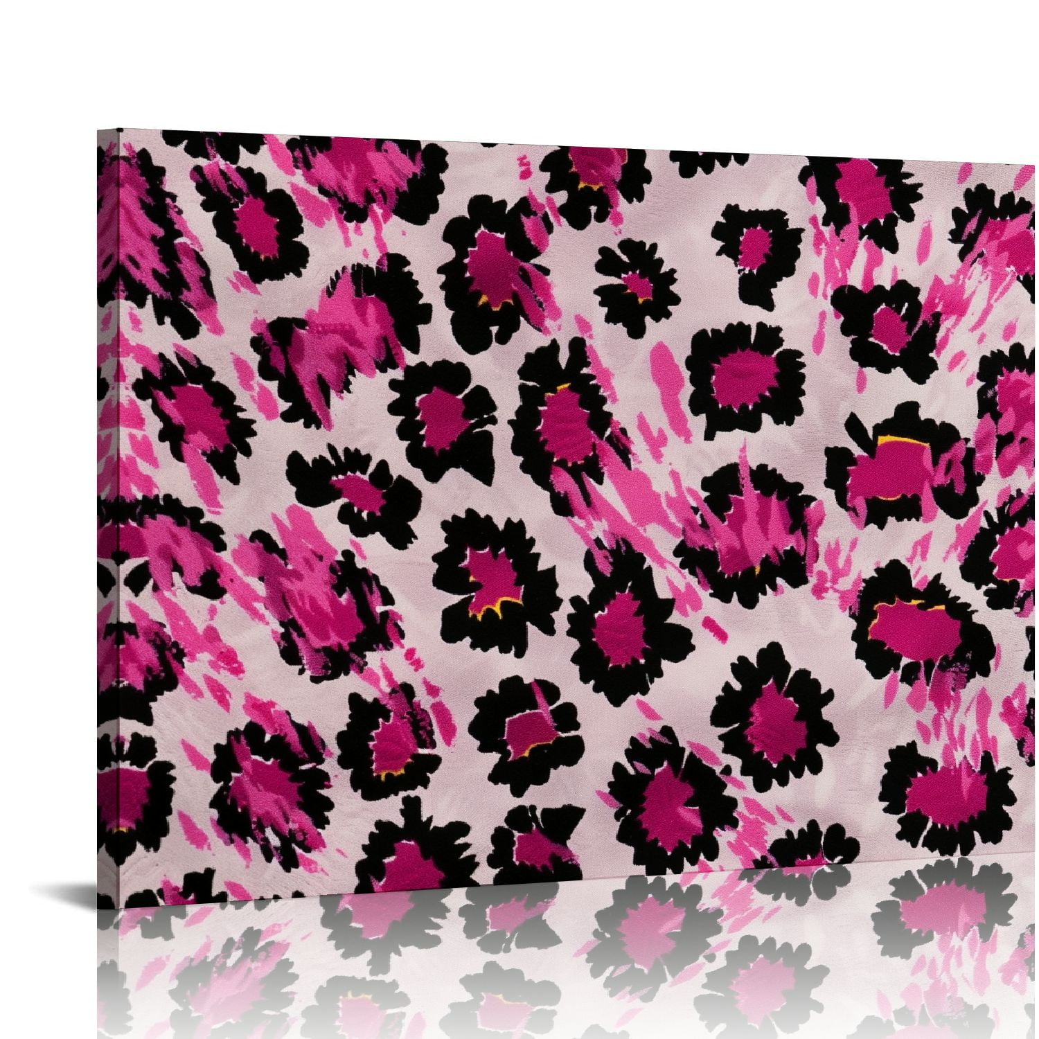 Chilfamy Leopard Print Pink Spots Canvas Art Modern Prints Ready to ...