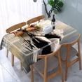 Chilfamy Lotus Butterfly Stones Rectangle Dining Tablecloth, Washable ...
