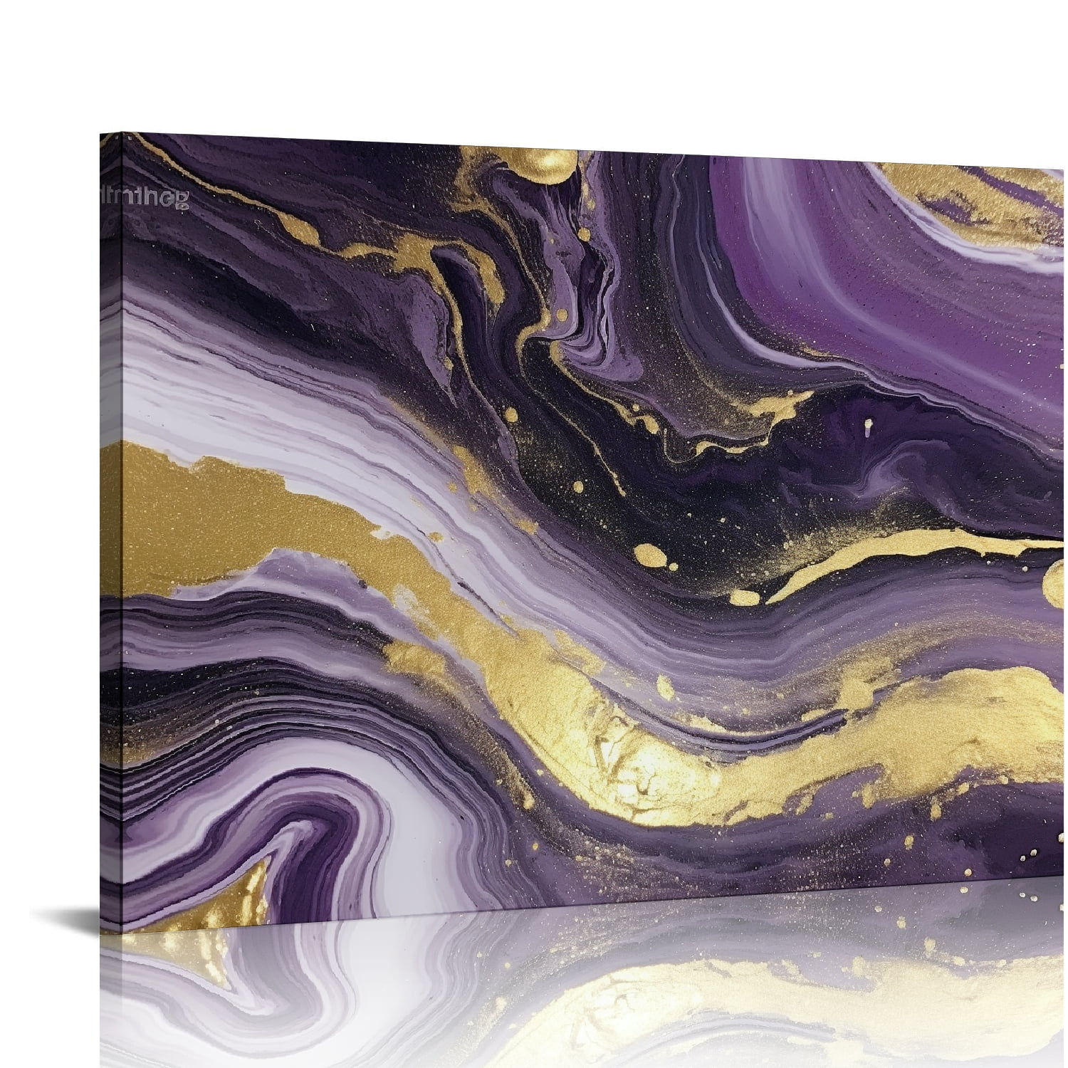 Chilfamy Marble Gold Black Wall Art Modern Canvas Prints Ready To Hang ...