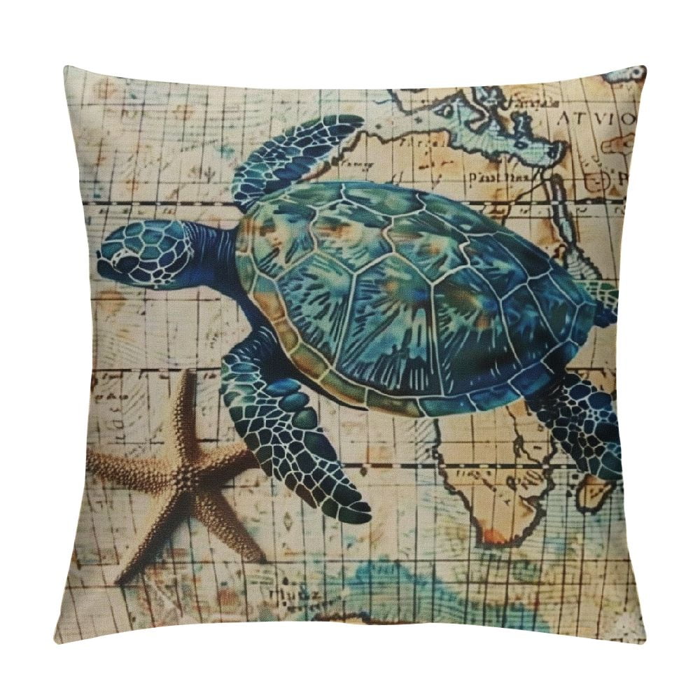 Chilfamy Mediterranean Nautical Outdoor Throw Pillow Covers Beach ...