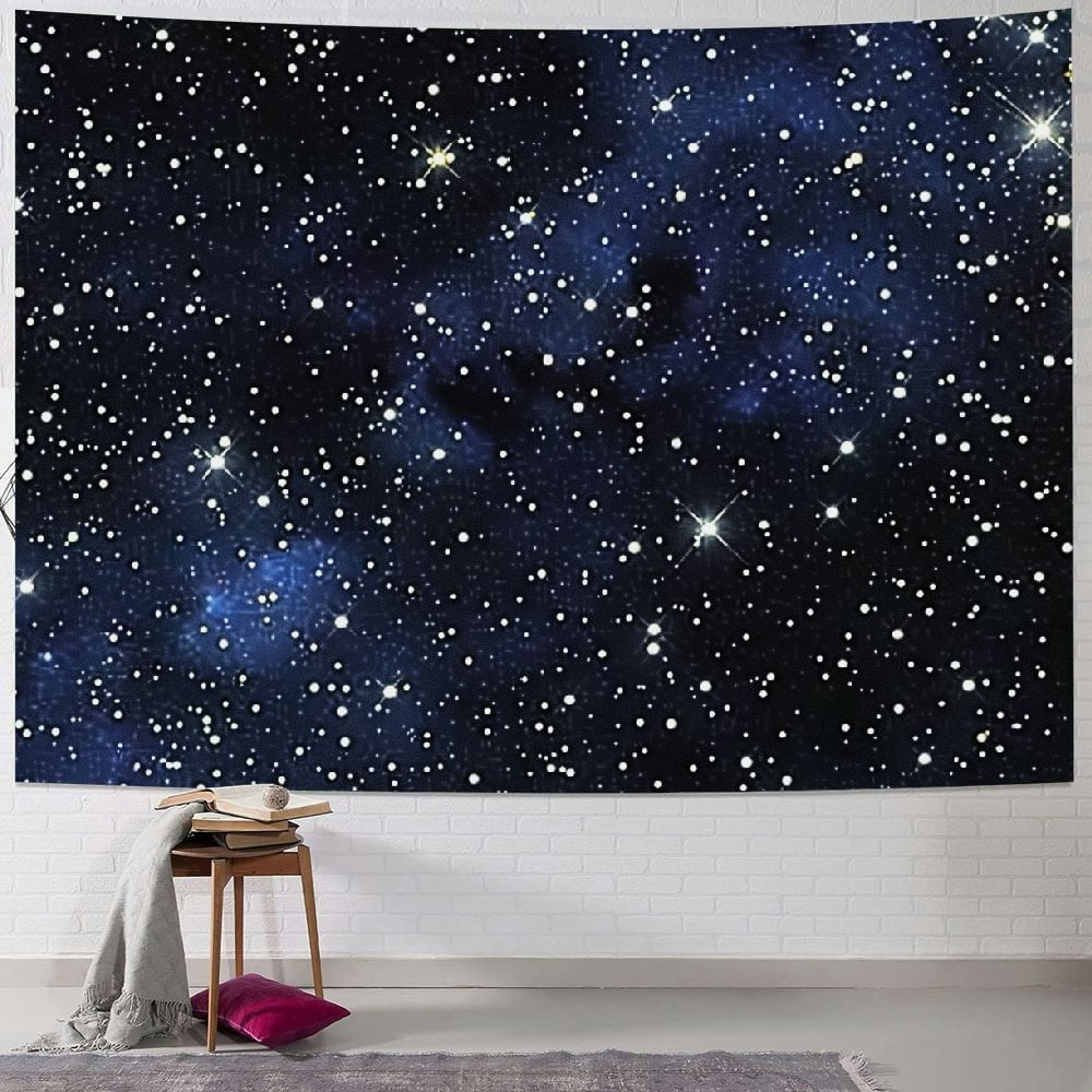Chilfamy Night Tapestry, Composition with Dots Night Sky Theme Abstract ...