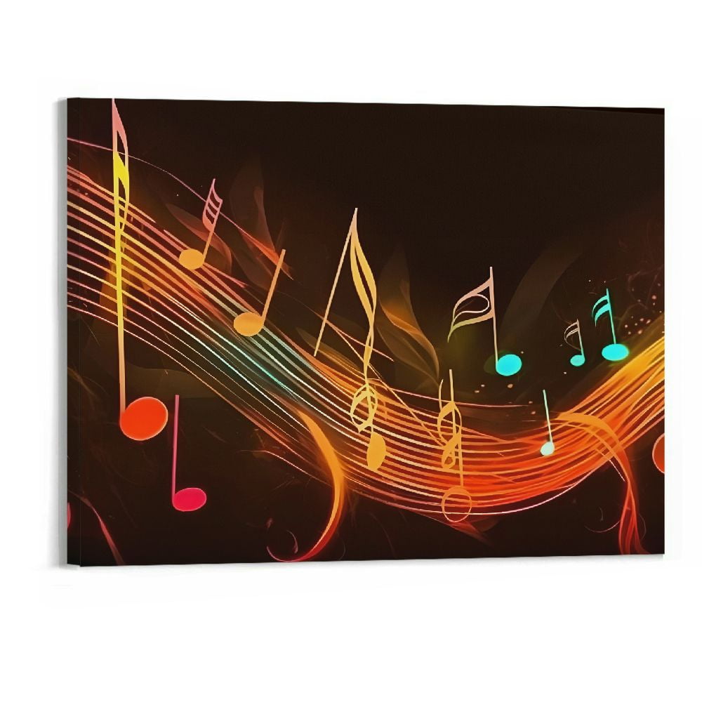 Chilfamy Note Canvas Wall Art Picture 20x16in for Living Room Bedroom ...