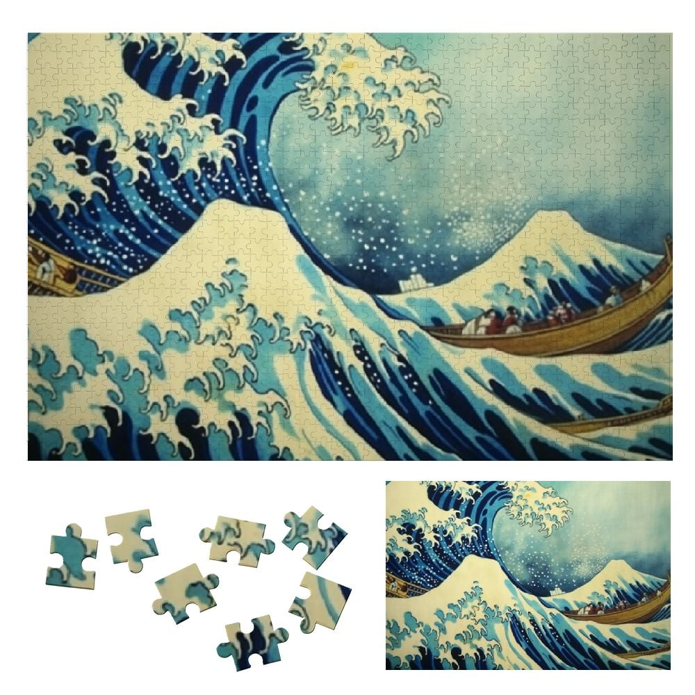 Chilfamy Ocean Wave Boat Wooden Jigsaw Puzzle | Premium Eco-Friendly ...