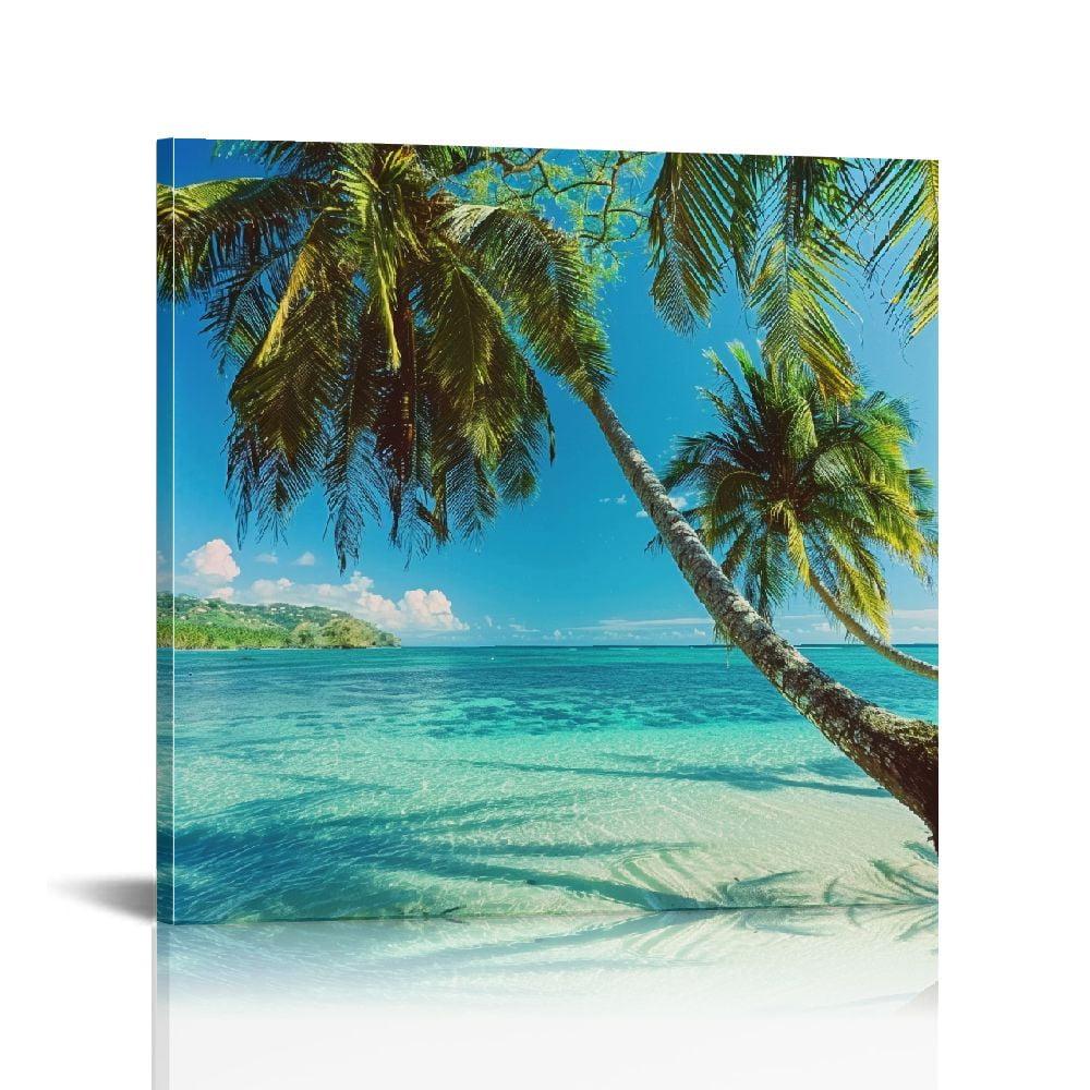 Chilfamy Palm Trees Wall Decor Art Canvas Prints for Living Room Home ...