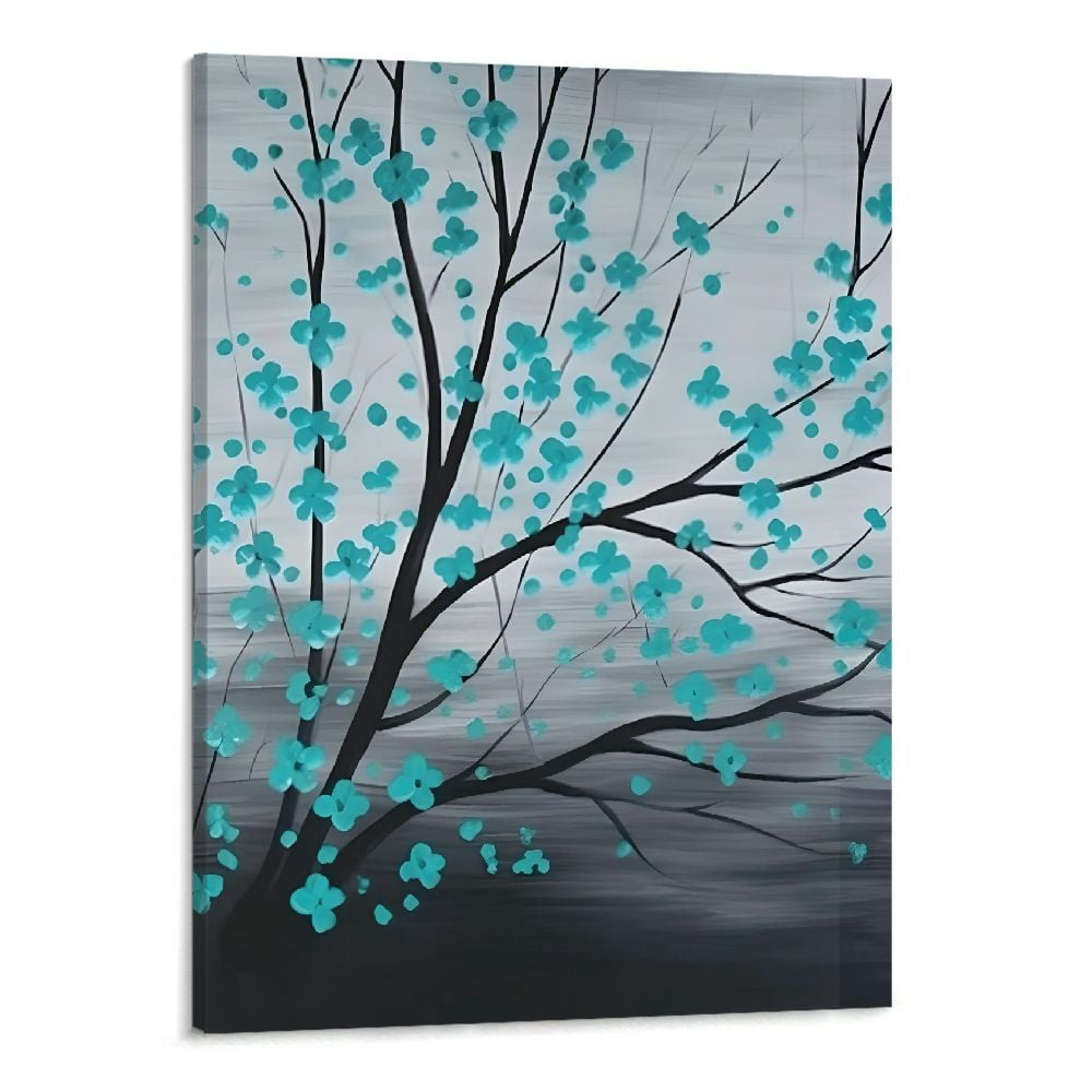 Chilfamy Plum Tree Oil Painting Canvas Wall Art Picture 16x20in for ...