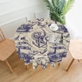 Chilfamy Round Tablecloth,Cursed Captain’s Voyage Premium Polyester ...