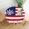 Chilfamy Round Tablecloth,Liberty Face Flag Design Premium Polyester ...