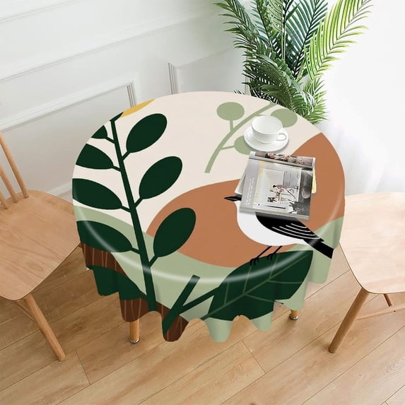 Chilfamy Round Tablecloth,Sunset Sunrise Mountain Landscape Nature ...