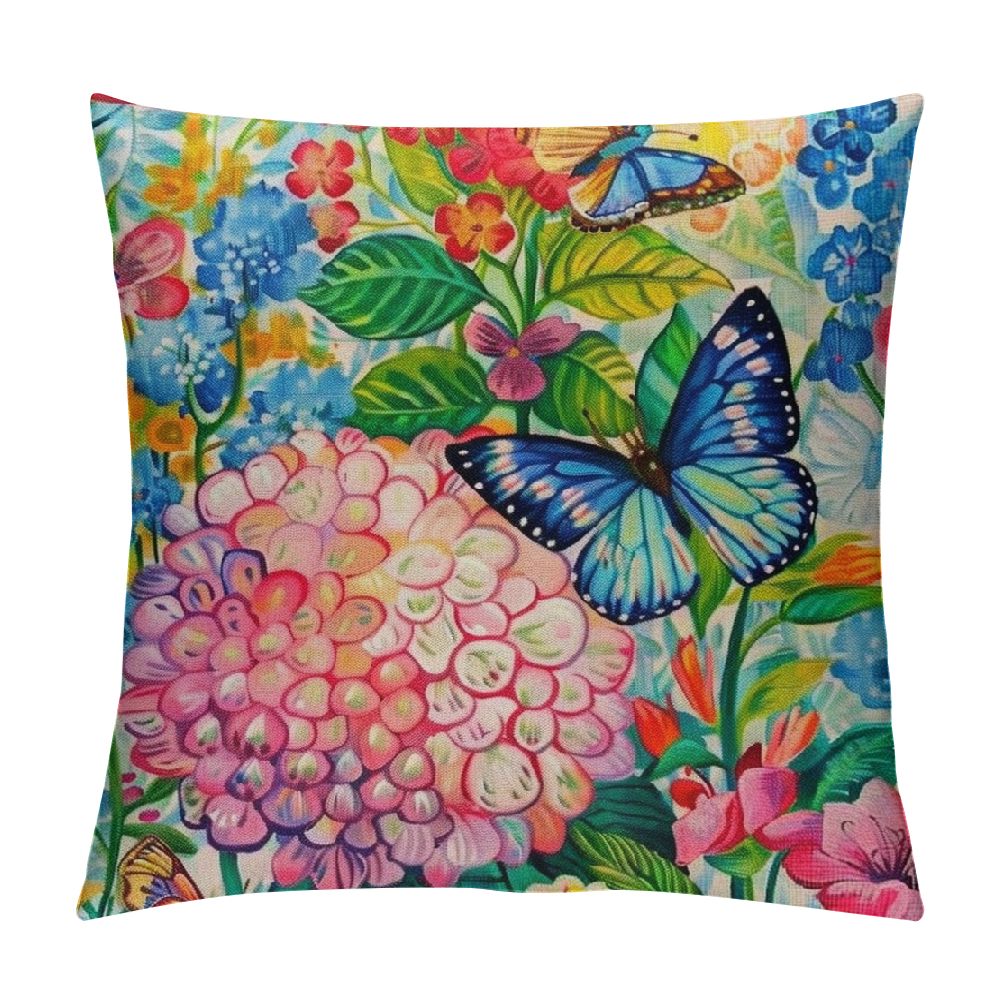 Chilfamy Smilyrad Flower Pillows Decorative Pillow Covers Hyacinth with ...