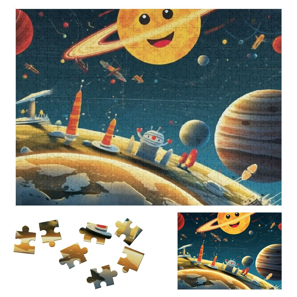 Chilfamy Solar System - Jigsaw Floor Puzzle Featuring Planets ...
