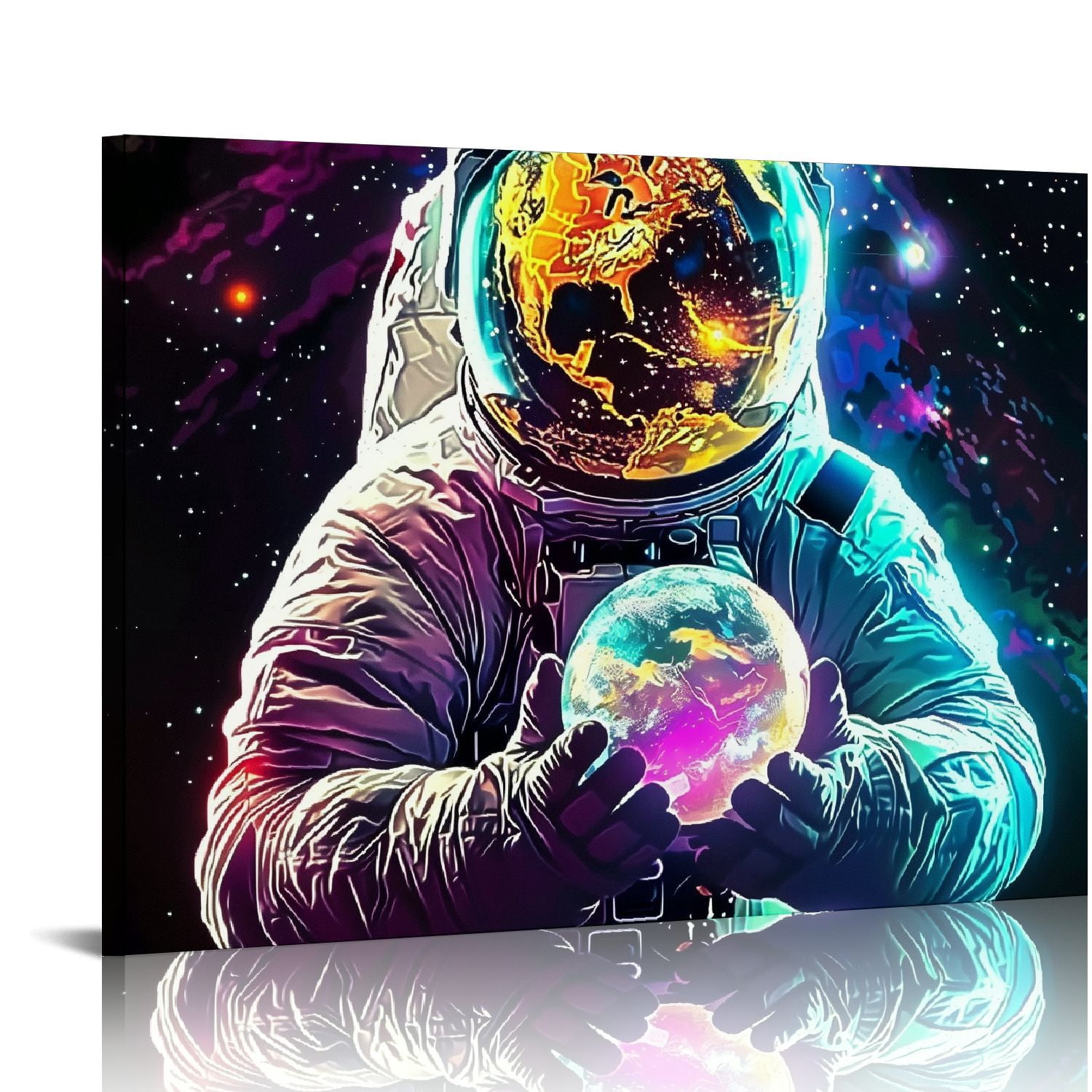 Chilfamy Space Exploration Canvas Wall Art Decor Print for Home Living ...