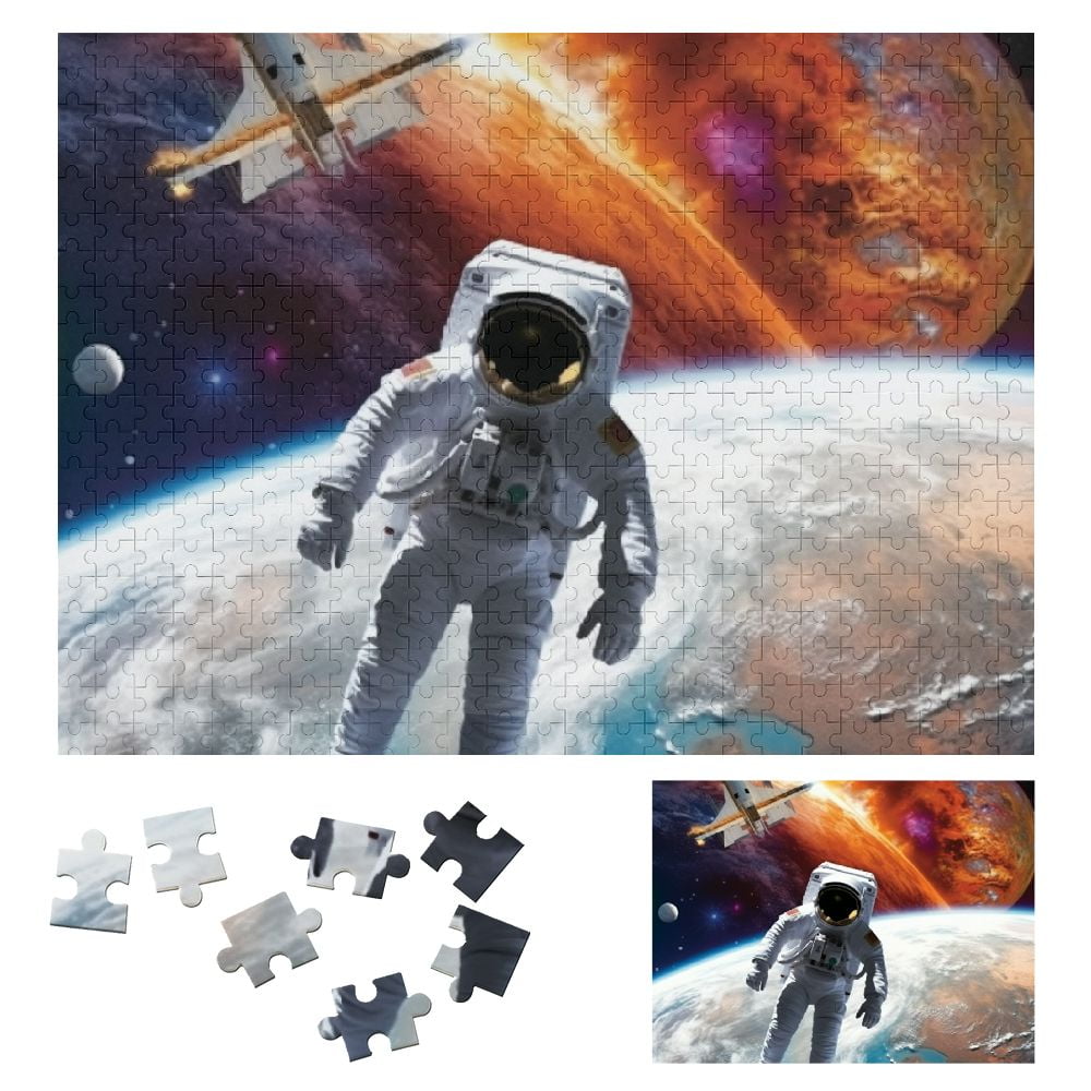Chilfamy Space Puzzle for Adults - Solar System Planet in Space Jigsaw ...