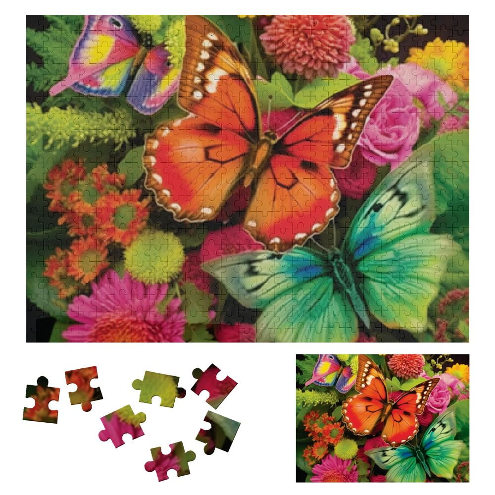 Chilfamy Spring Fever Jigsaw Puzzle for Adults - Colorful Butterfly and ...