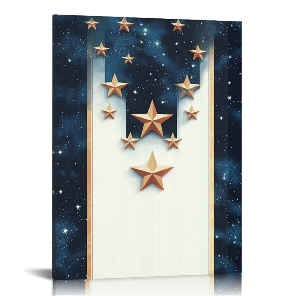 Chilfamy Stars Book Cover Unilalianism Canvas Wall Art Decor 12x16in ...