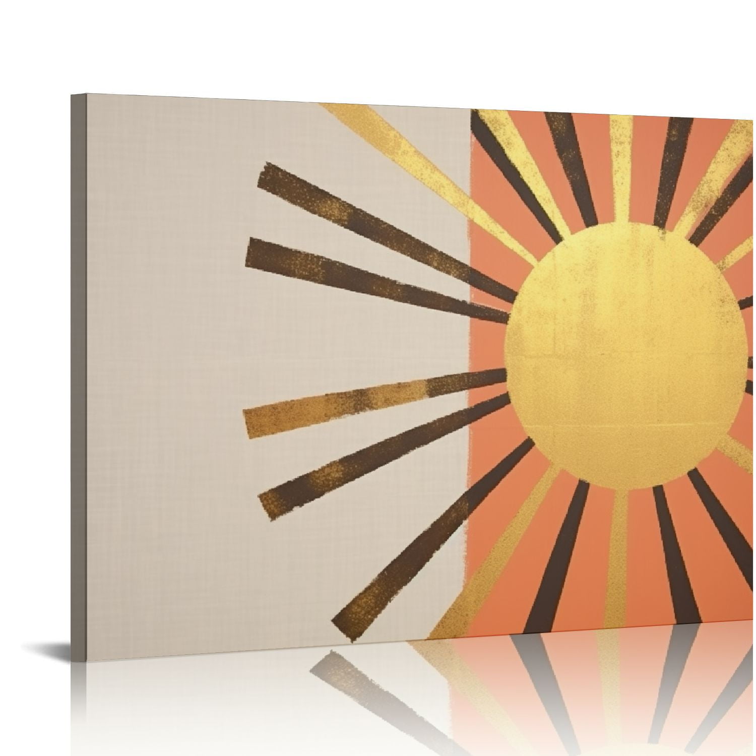 Chilfamy Sun Art Modern Canvas Wall Art Prints Ready To Hang for Home ...