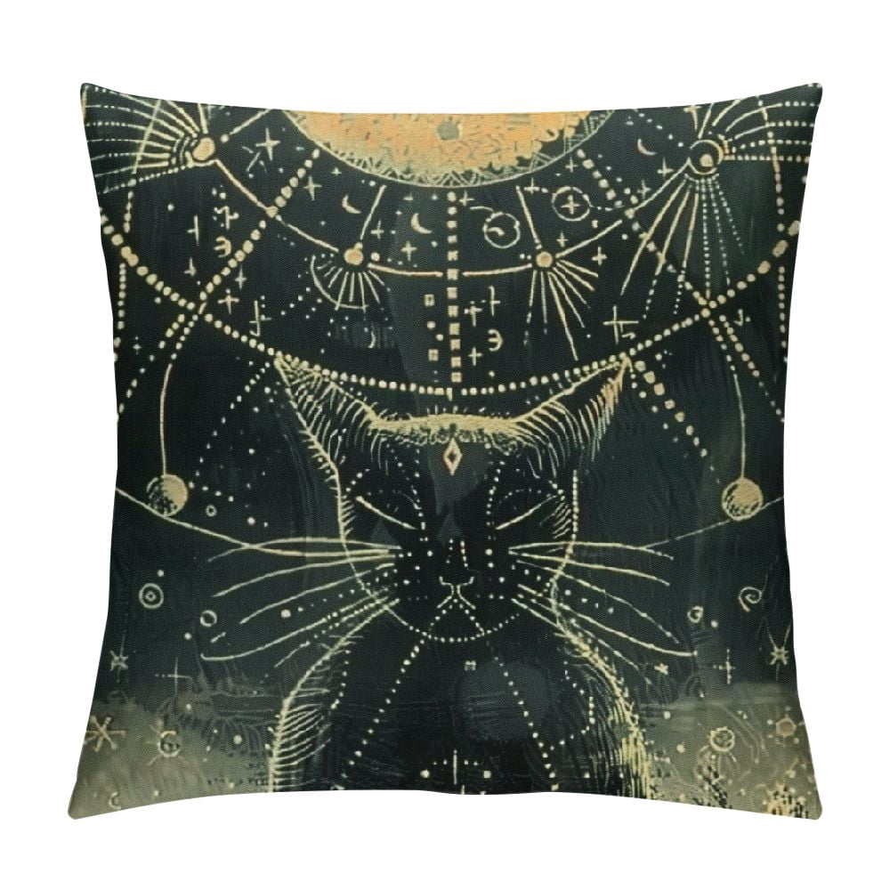 Chilfamy Sun and Moon Decorative Pillow Covers Boho Geometric Moon ...