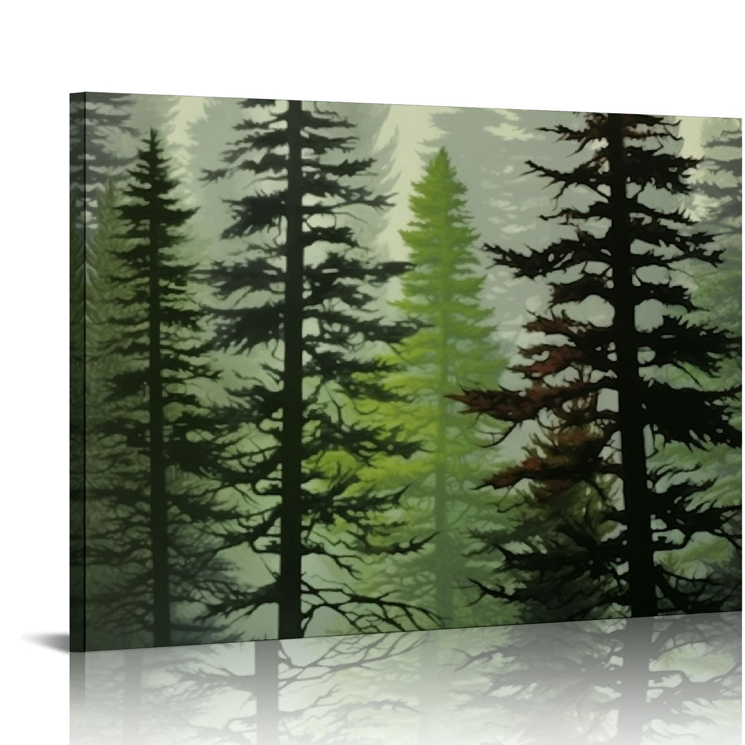 Chilfamy Trees Forest Environmental Art Wall Decor for Bedroom Kitchen ...