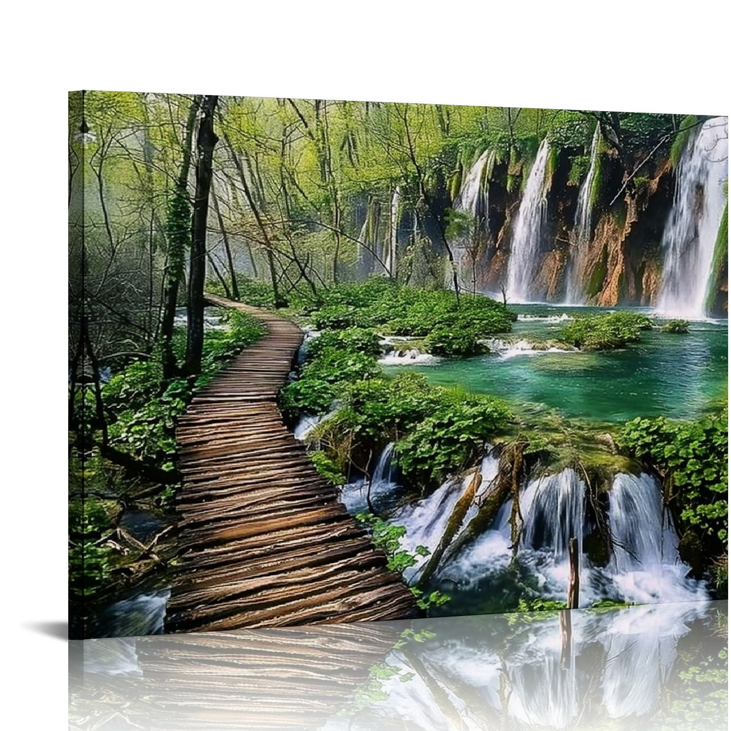 Chilfamy Waterfall Canvas Wall Art Modern Prints for Home Room Decor ...