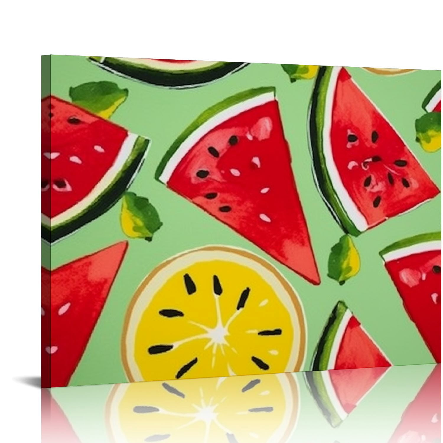 Chilfamy Watermelon Slices Lemons Pop Art Wall Decor for Home and ...
