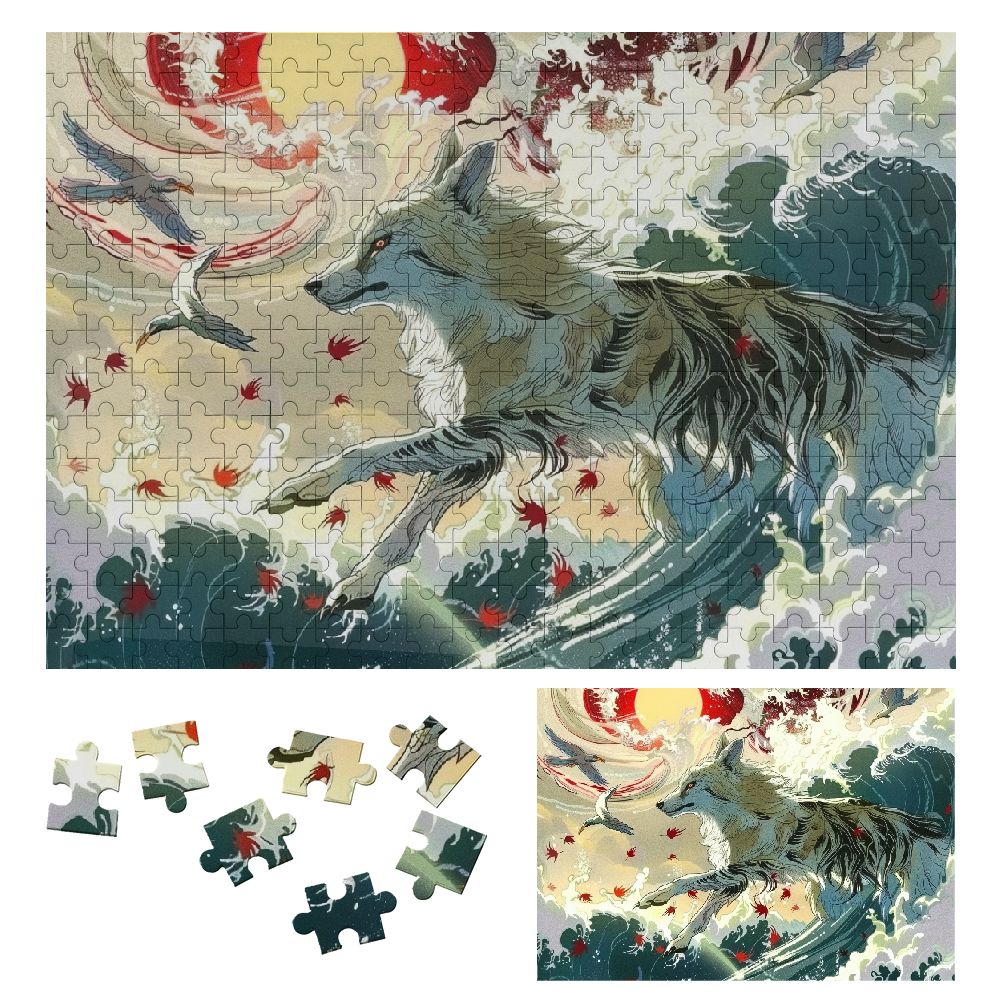 Chilfamy Wave Sun Wooden Jigsaw Puzzle, Impossible Hard Challenge for ...