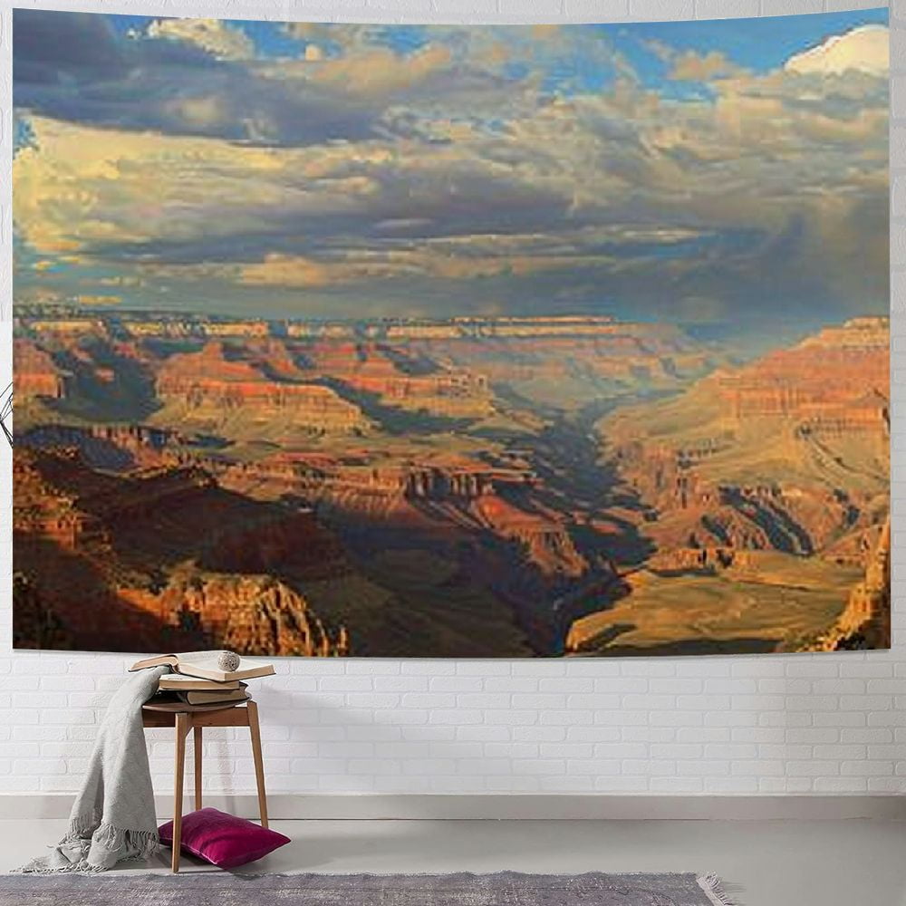 Chilfamy Western Desert Mountain Tapestry Sunset Sky Clouds National ...