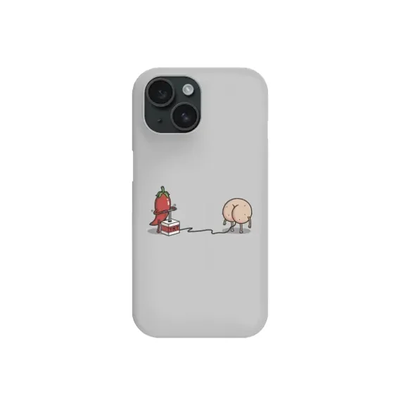 Chili Bomb Funny Hot Pepper Spicy Food Phone Case for iPhone 16 15 14 ...