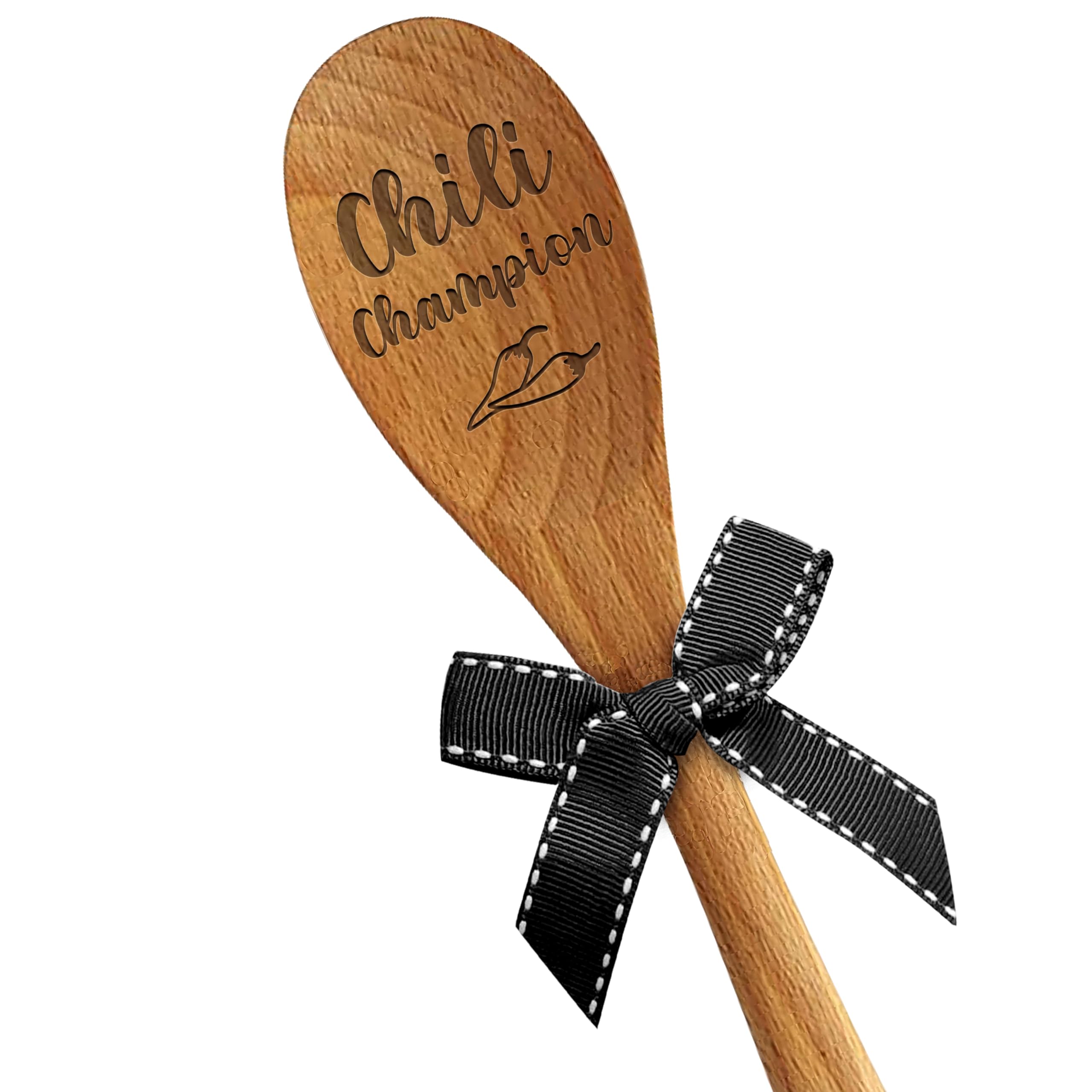 Chili Champion Wooden Serving Spoon - Suitable for Cooking, Chili ...