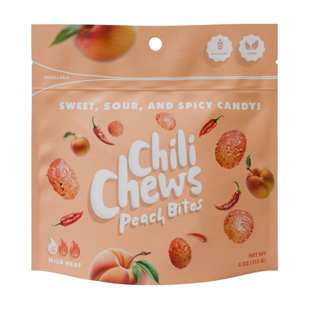 Chili Chews Chili Peach Bites 4 oz (Pack Of 6) - Walmart.com