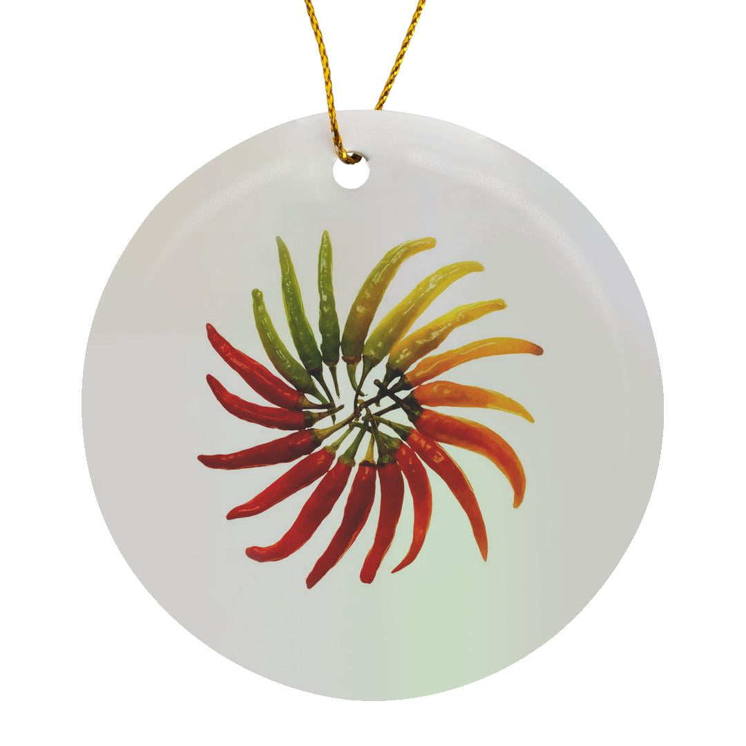3drose, Chili Color Wheel Vector for Chili Lovers, Circle Porcelain ...