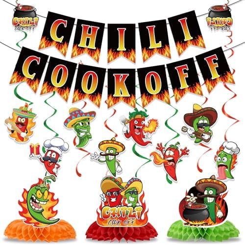 Chili Cook Off Decorations Include Chill Cook Off Banner Chili Hanging ...