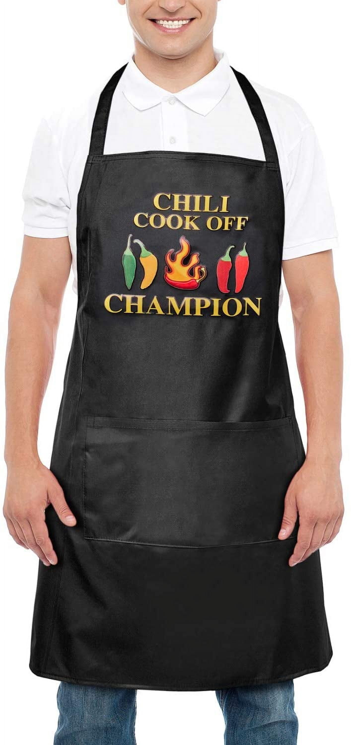 Chili Cook off Aprons Cook off Prizes Black Bib Aprons for Kitchen ...