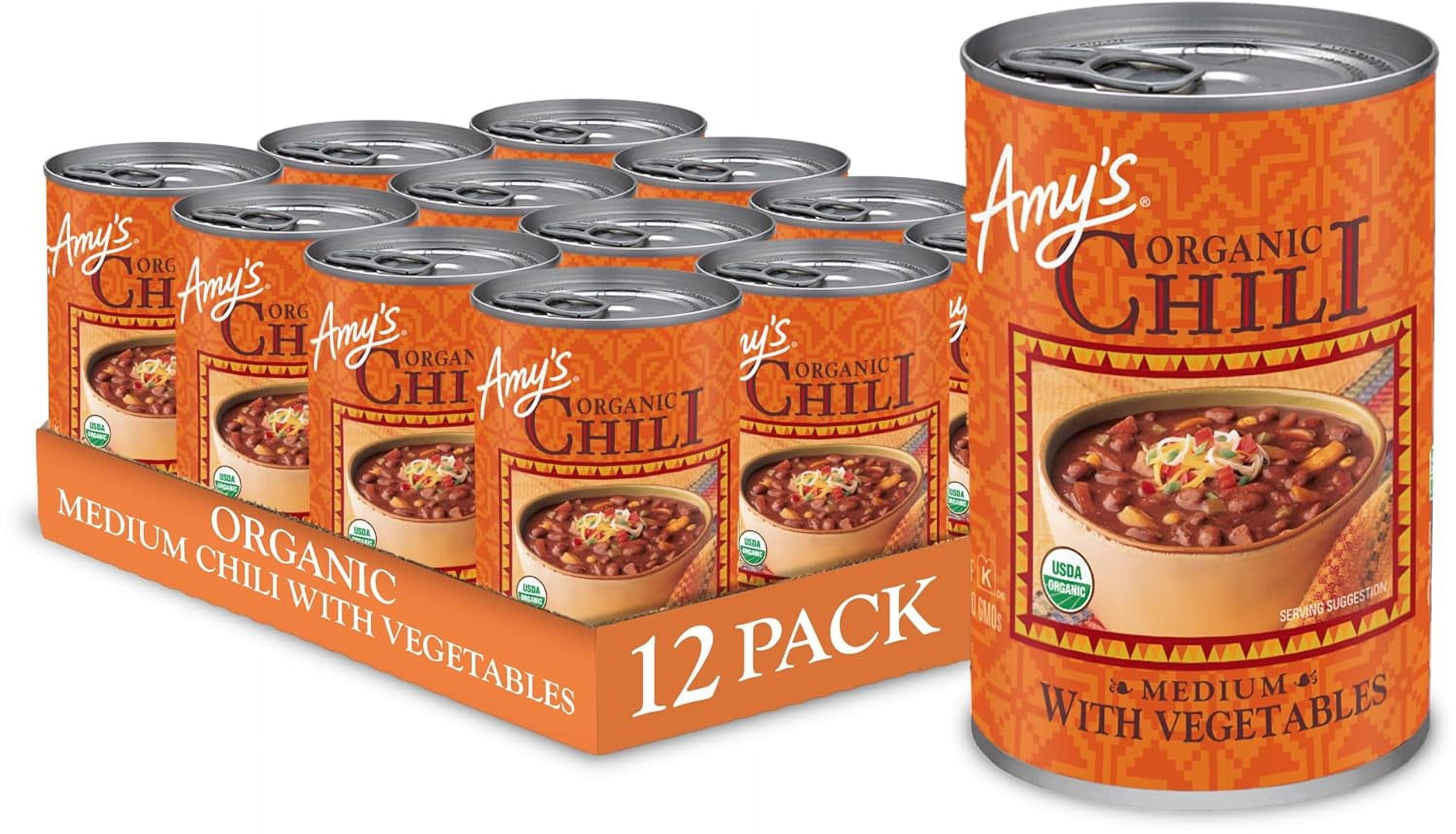 Chili, Gluten Free, Vegetarian, Vegetable, Organic, Medium Spice ...