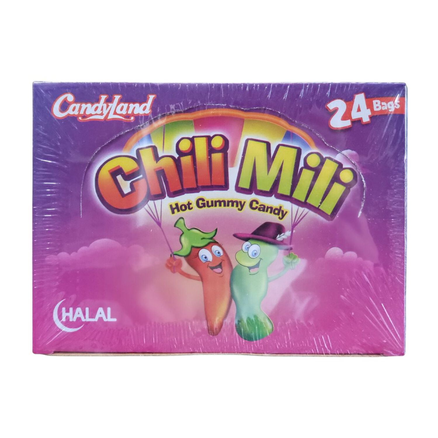 Chili Mili Hot Gummy Candy Halal 24bags (4 Boxes) - Walmart.com