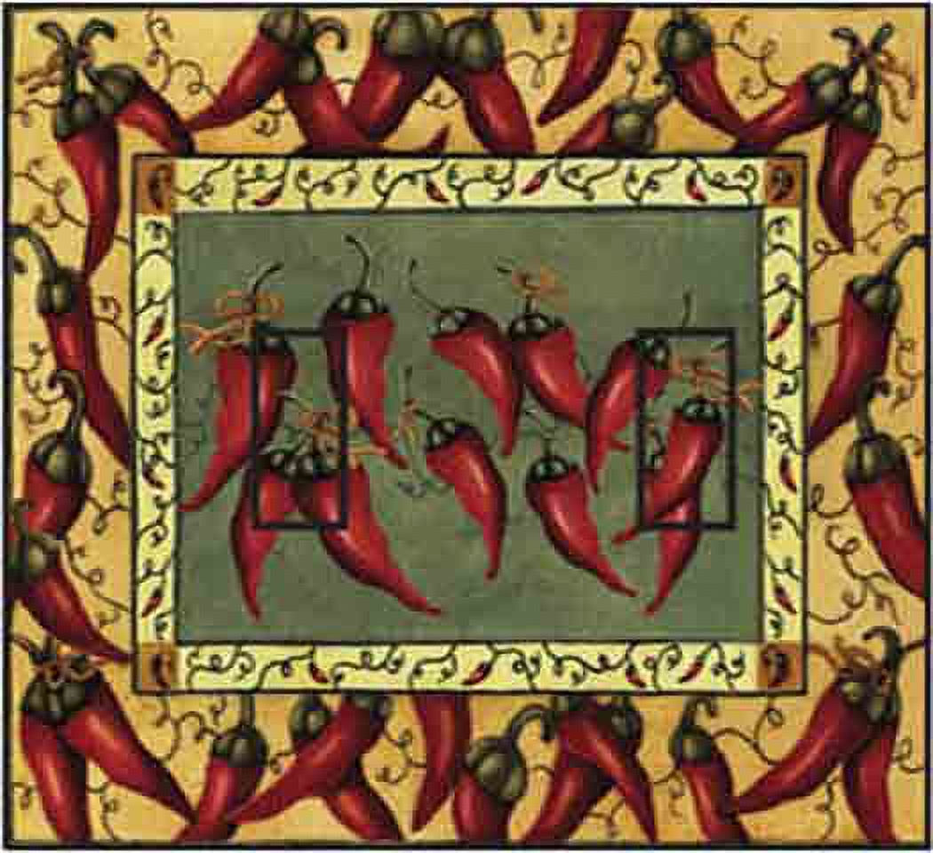 Chili Pepper Double Toggle SwitchStix Peel and Stick Art Deco Switch ...