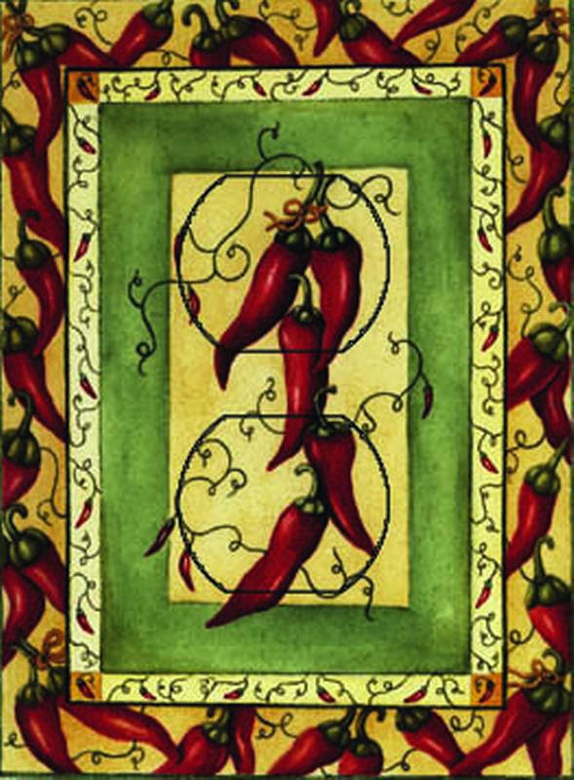 Chili Pepper Single Duplex SwitchStix Peel and Stick Art Deco Outlet ...