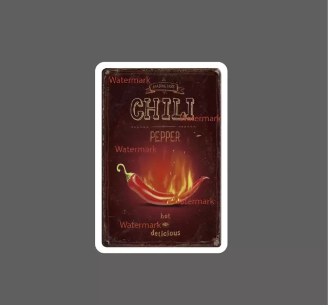 Chili Pepper Sticker Hot Spicy Waterproof Sticker Phone Decal Water ...